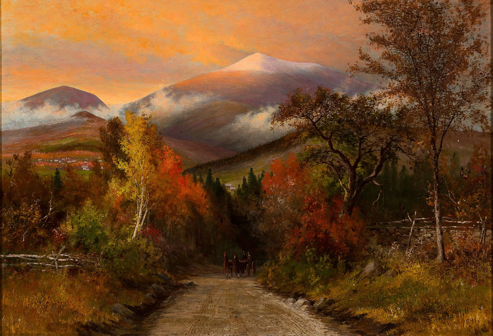 Edward Hill | Autumn in the White Mountains, 1891 (1891) | MutualArt