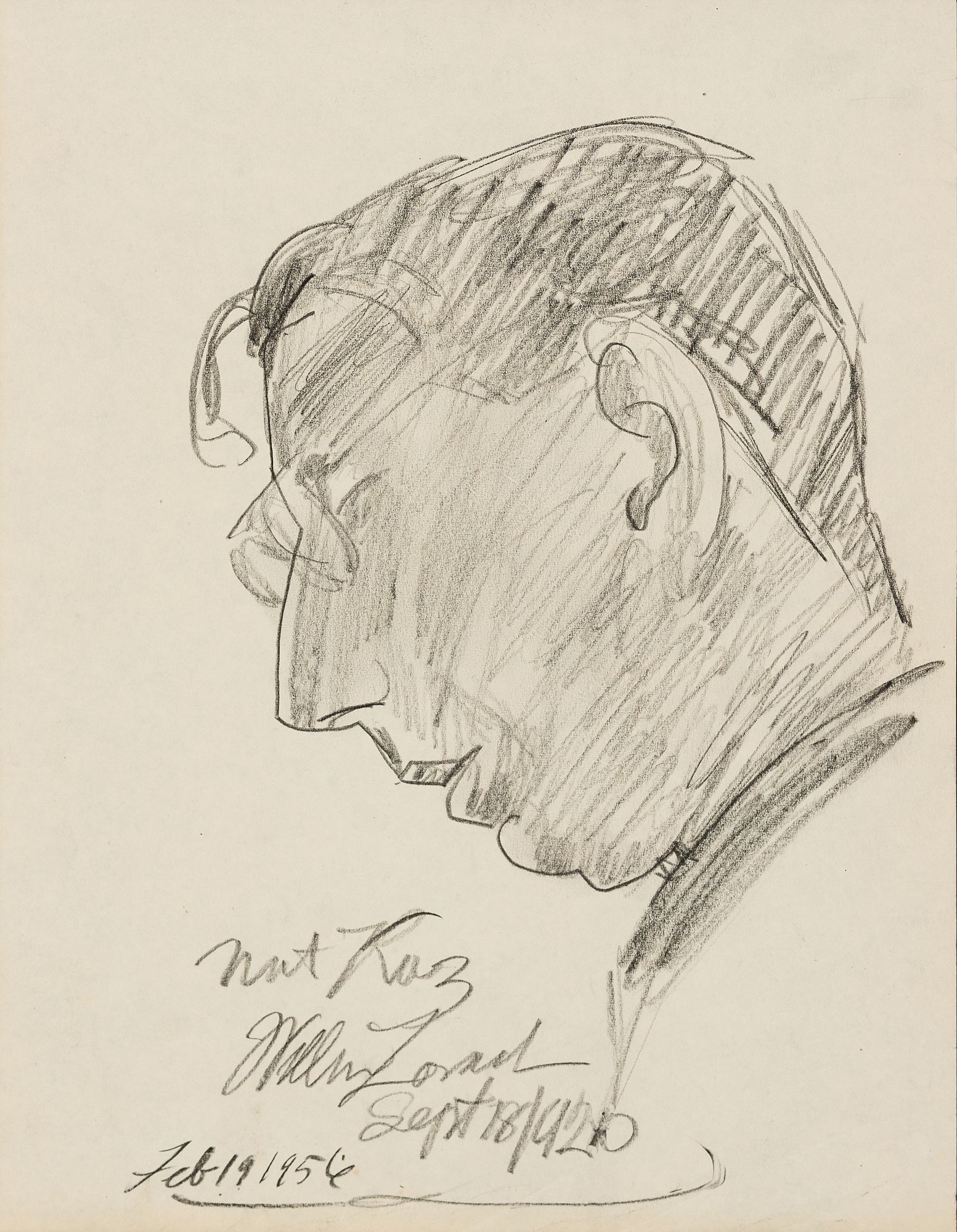 William Zorach | Portrait of Nathaniel Kaz, 1956 (1956) | MutualArt