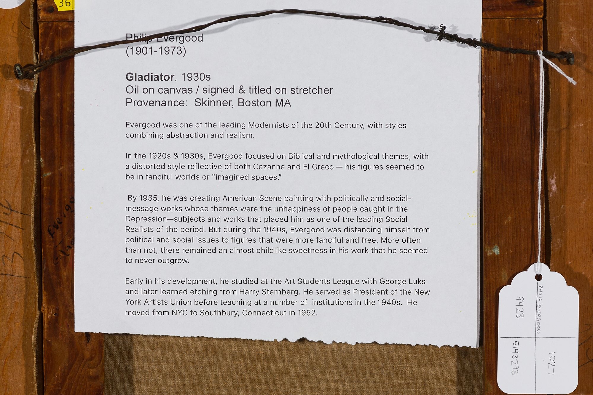 Philip Evergood | Gladiator | MutualArt