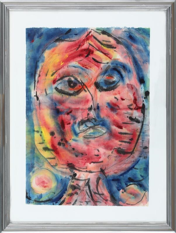 Carl-Henning Pedersen | Portrait, 1988 (1988) | MutualArt