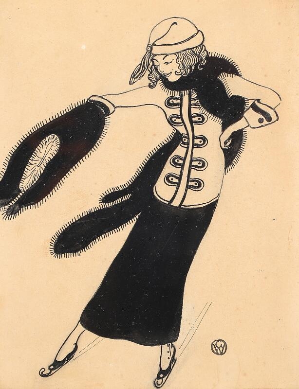 Gerda Wegener | Young woman ice skating (2015) | MutualArt