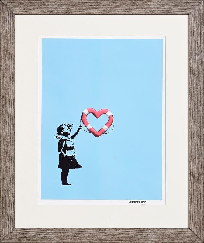 Banksy | Girl with the Heart Shaped Float | MutualArt
