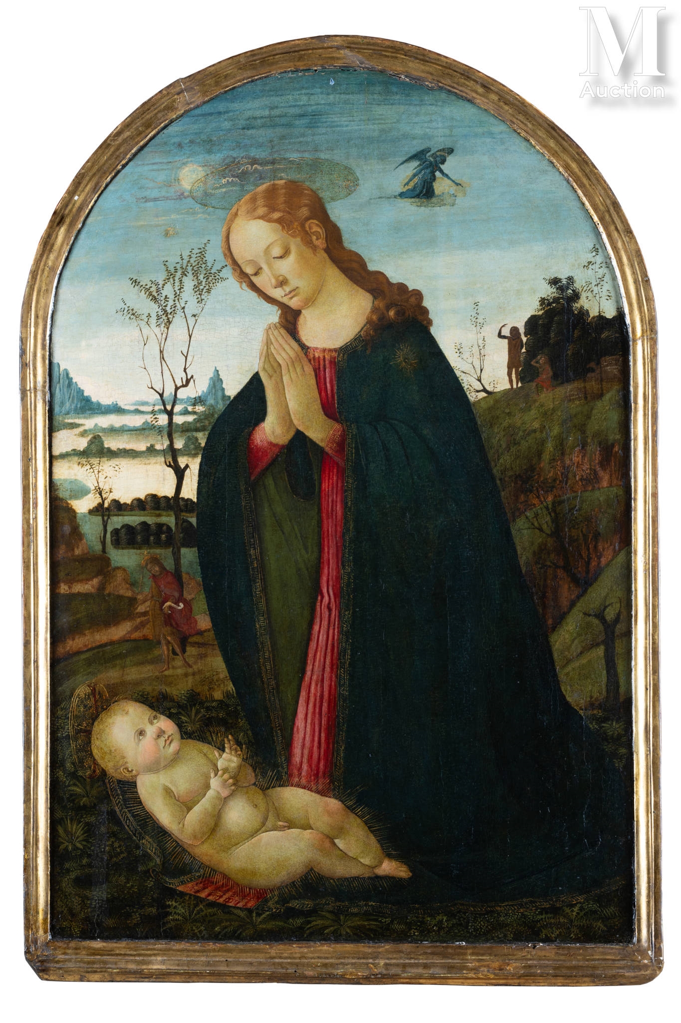Arcangelo di Jacopo del Sellaio | Madonna in adorazione del Bambin Gesù ...