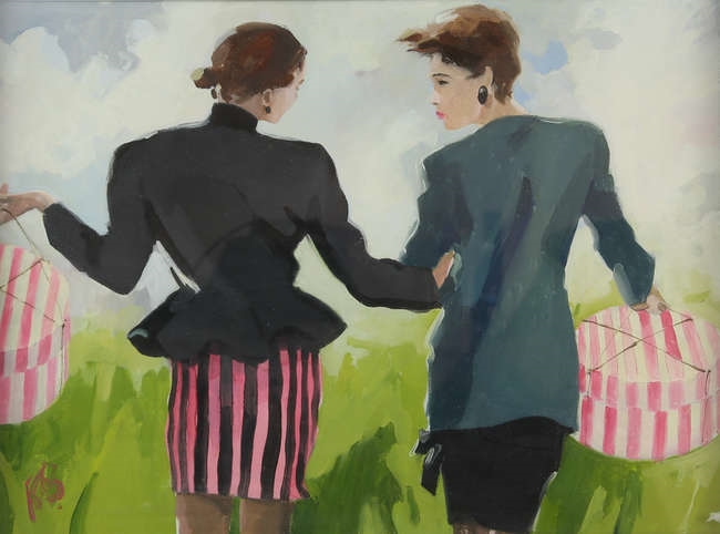 Robert A. Saunders | Study for Promenade | MutualArt