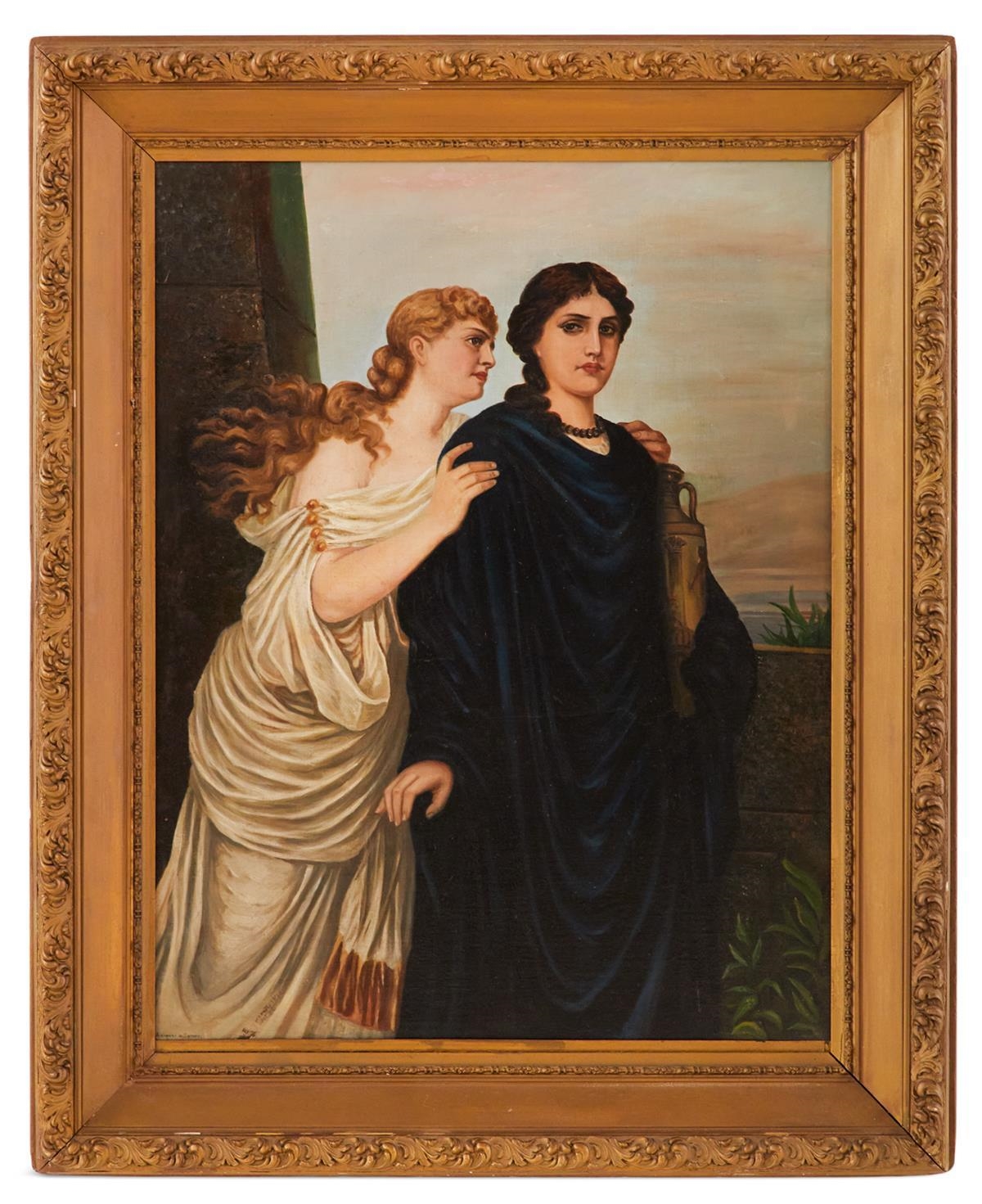 Antigone And Ismene Painting ETEOCLES AND POLYNICES Stock Photos,