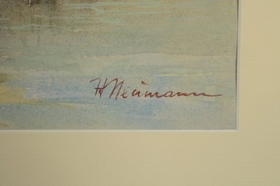 Hans Neumann | view over the Rhine on Cologne | MutualArt