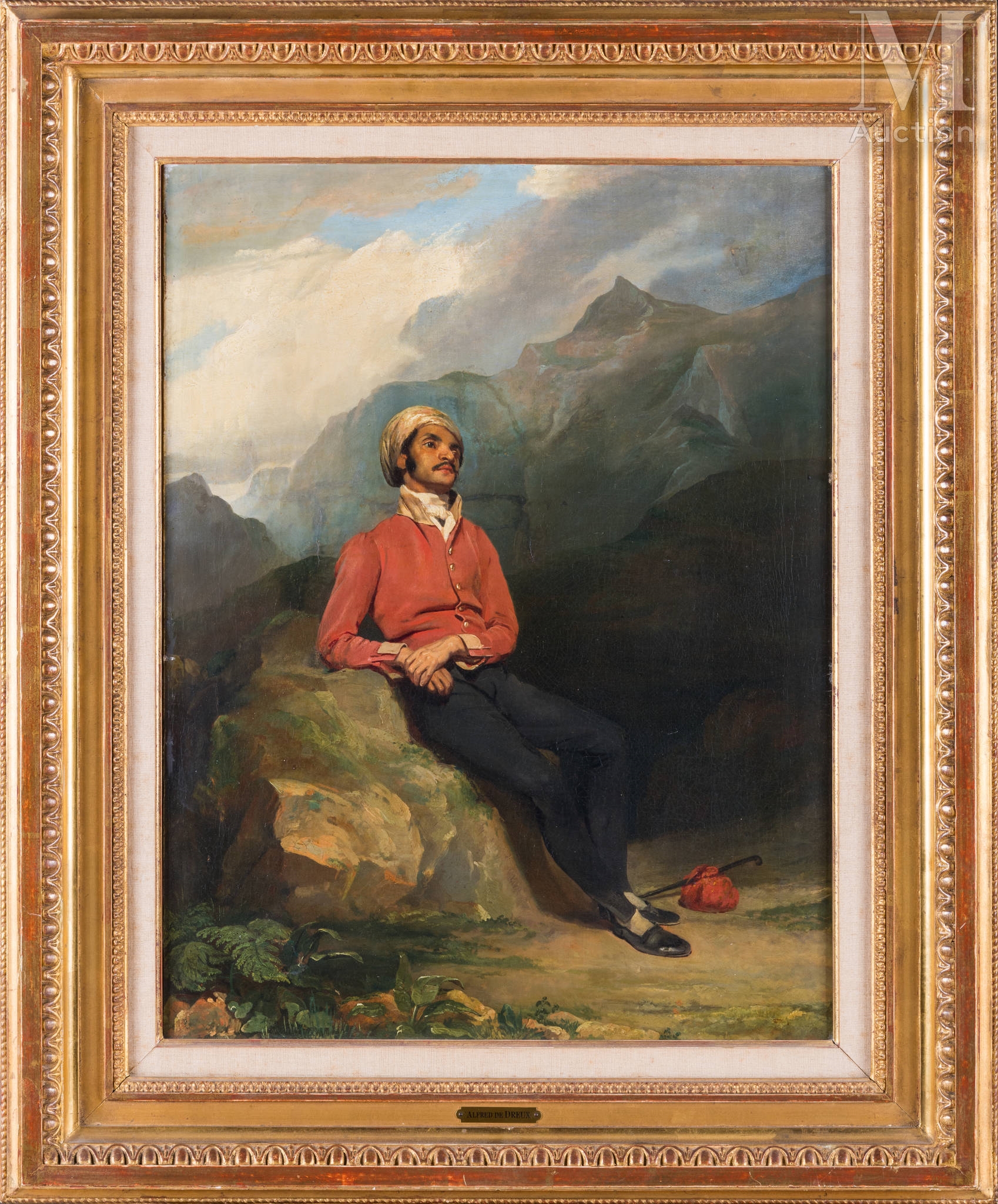 Alfred de Dreux | Portrait de Joseph au turban dans un paysage ...