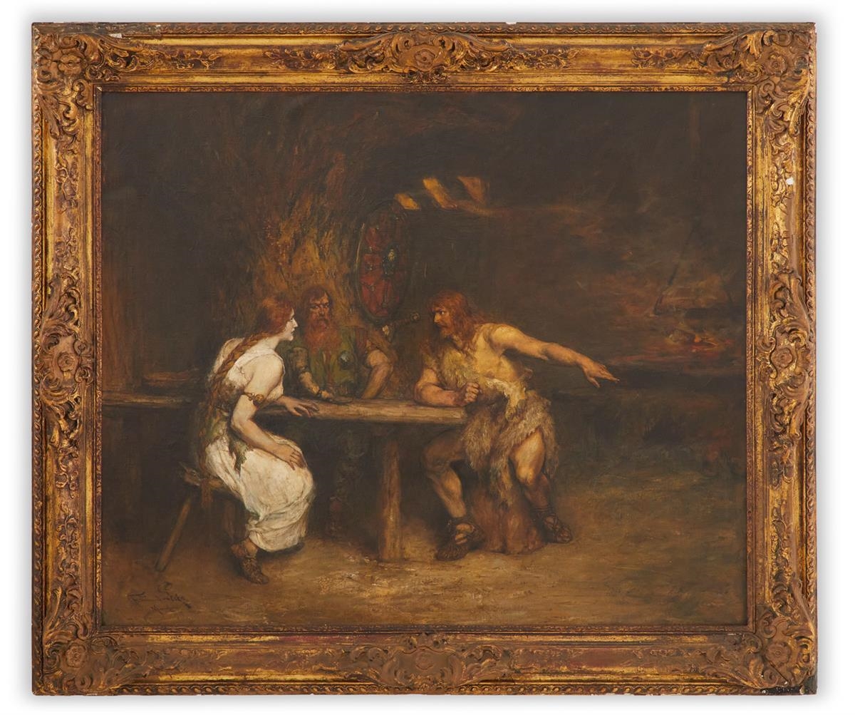 Ferdinand Leeke | The mermaid and the satyr (1917) | MutualArt