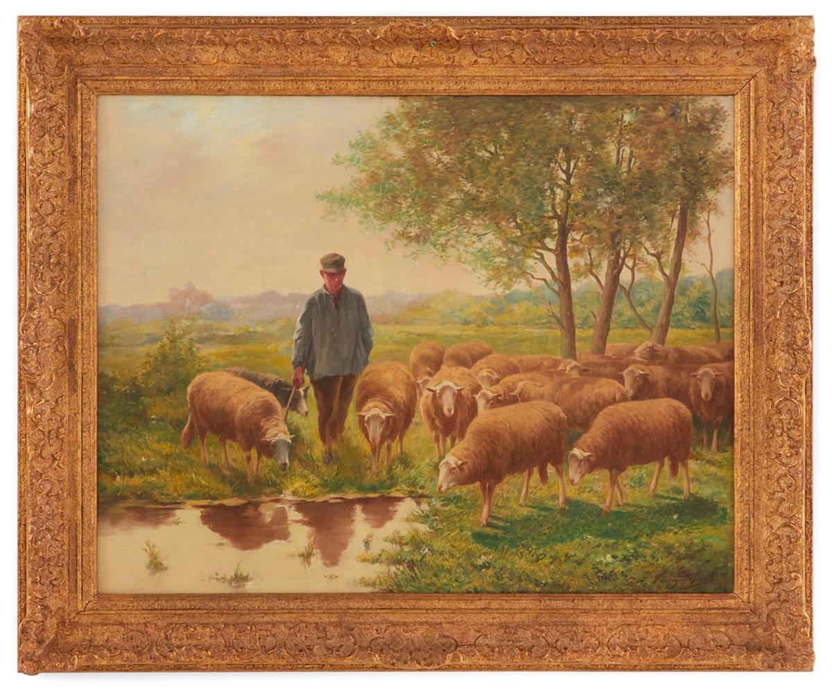 Franz de Beul | Shepherd with His Flock | MutualArt