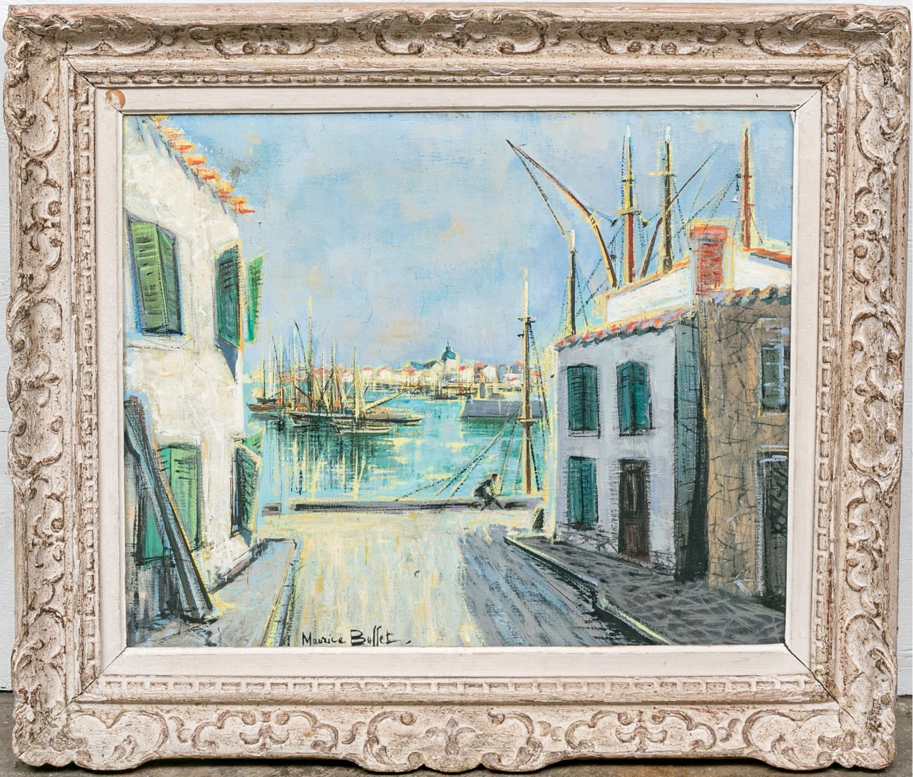 Maurice Buffet | Mediterranean Port Scene | MutualArt
