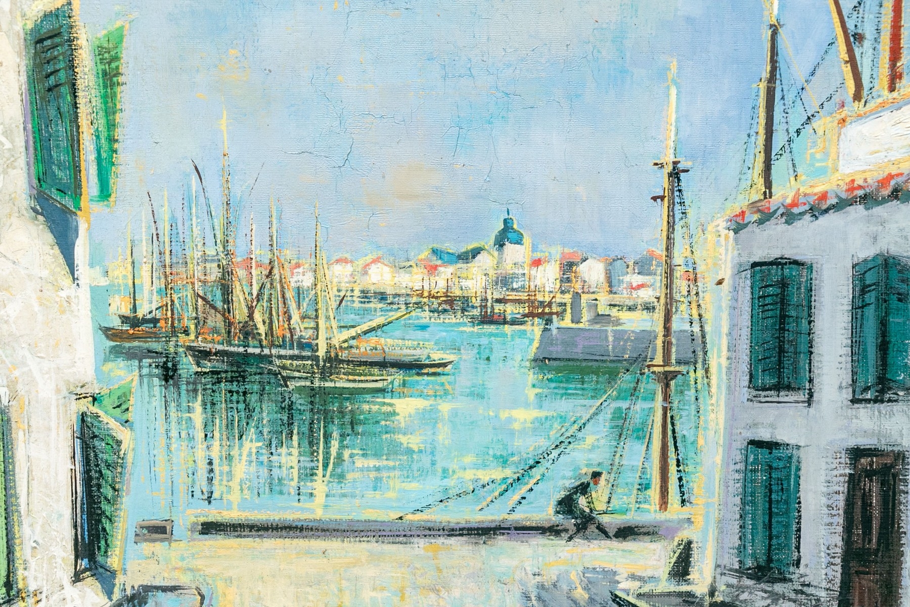 Maurice Buffet | Mediterranean Port Scene | MutualArt