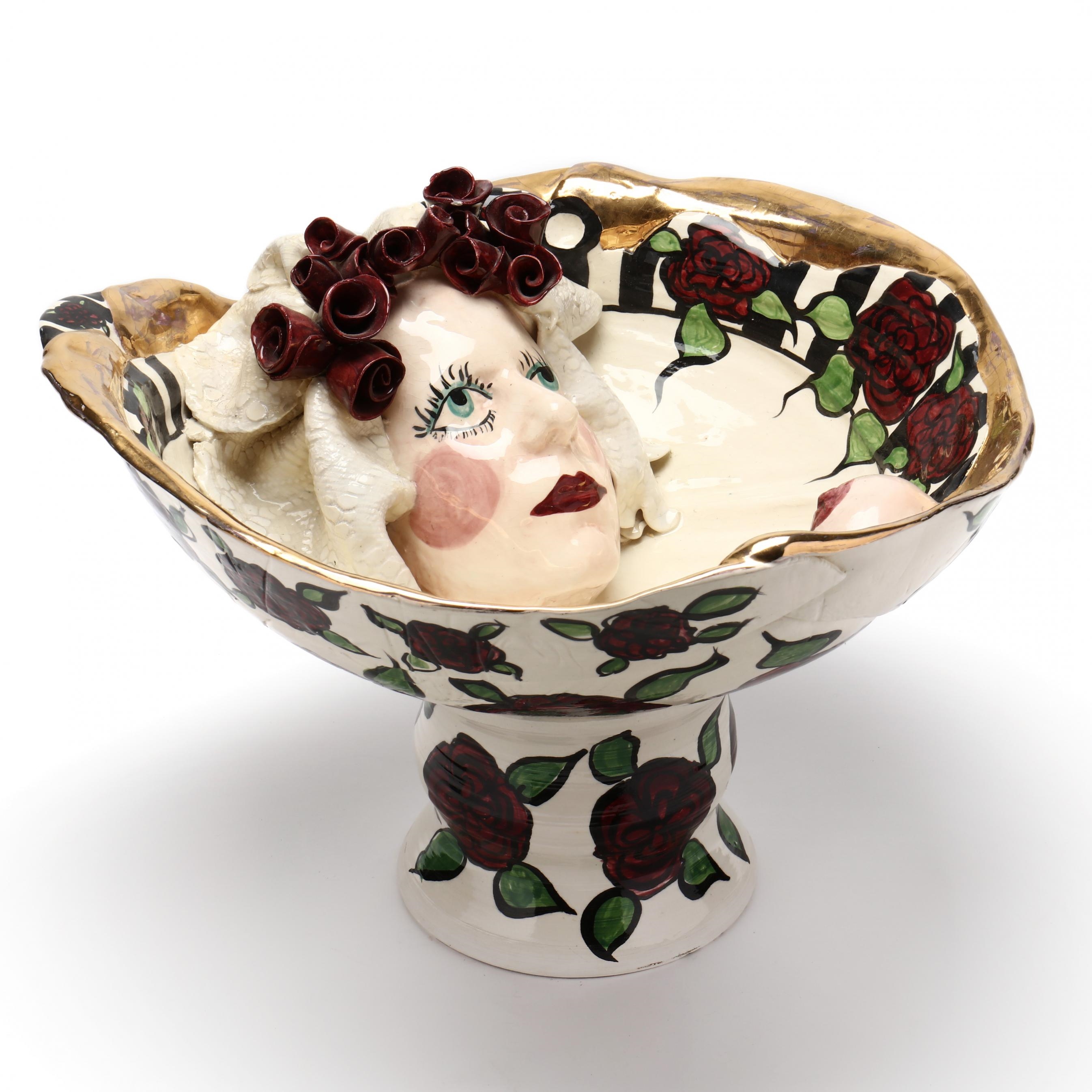 Laney Oxman | Figural Pottery Centerpiece (Late 20th Century) | MutualArt