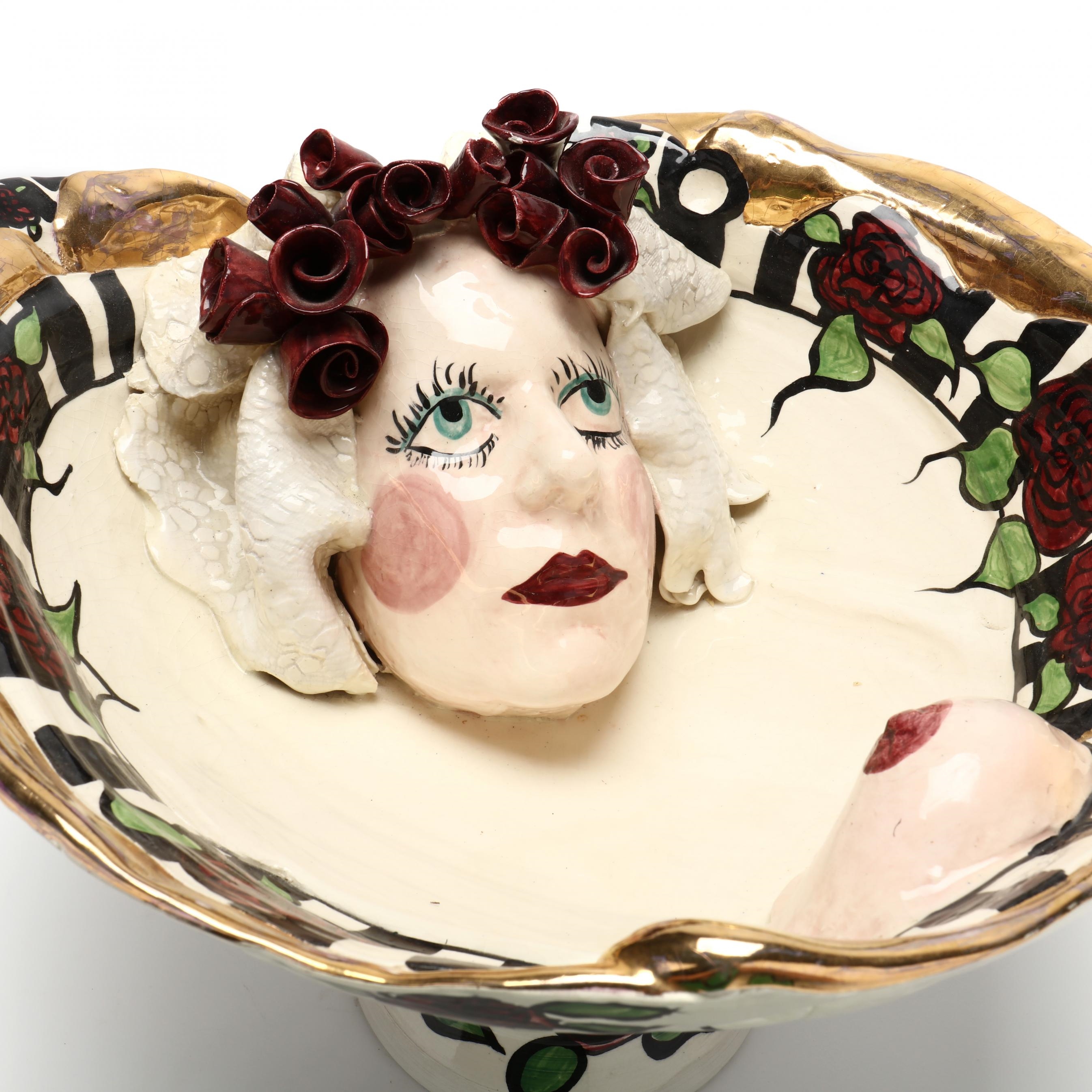 Laney Oxman | Figural Pottery Centerpiece (Late 20th Century) | MutualArt