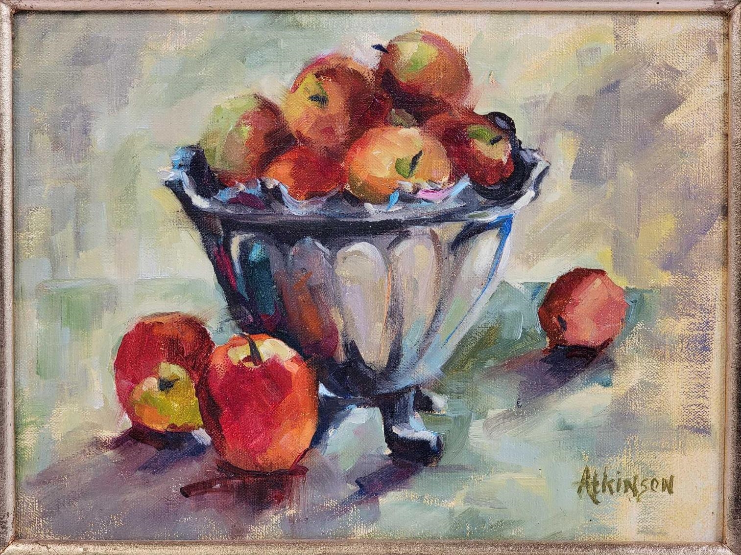 Betty Atkinson | Apples in a Silver Bowl | MutualArt