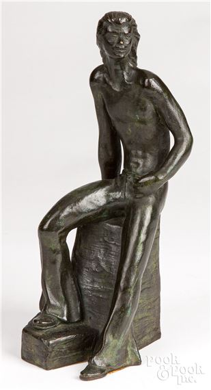 Eduardo Montiel | seated figure | MutualArt