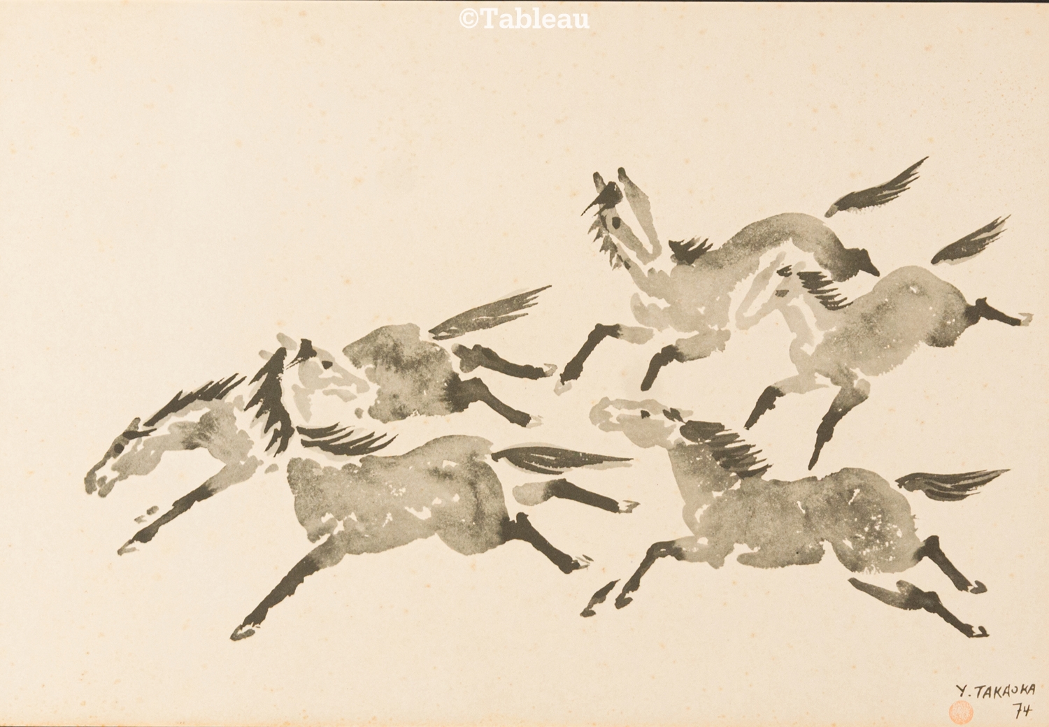 Yoshiya Takaoka | Cavalos (1974) | MutualArt