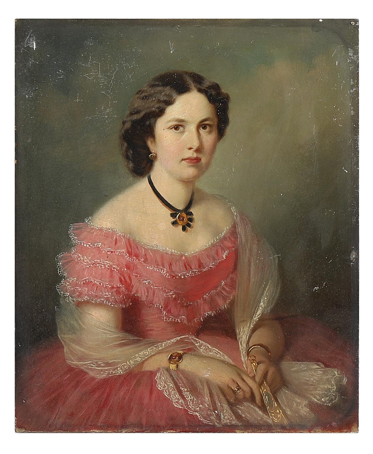 Anton Ebert | Damen und Herrenportrait der Gesellschaft (1865) | MutualArt