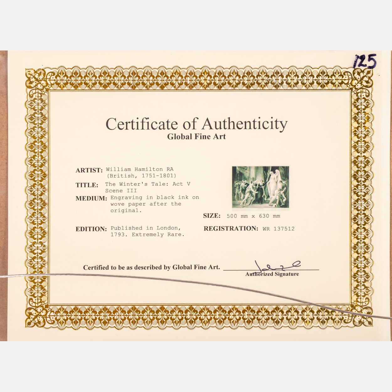 William Osborne Hamilton | Shakespeare, Winter's Tale (1758) | MutualArt