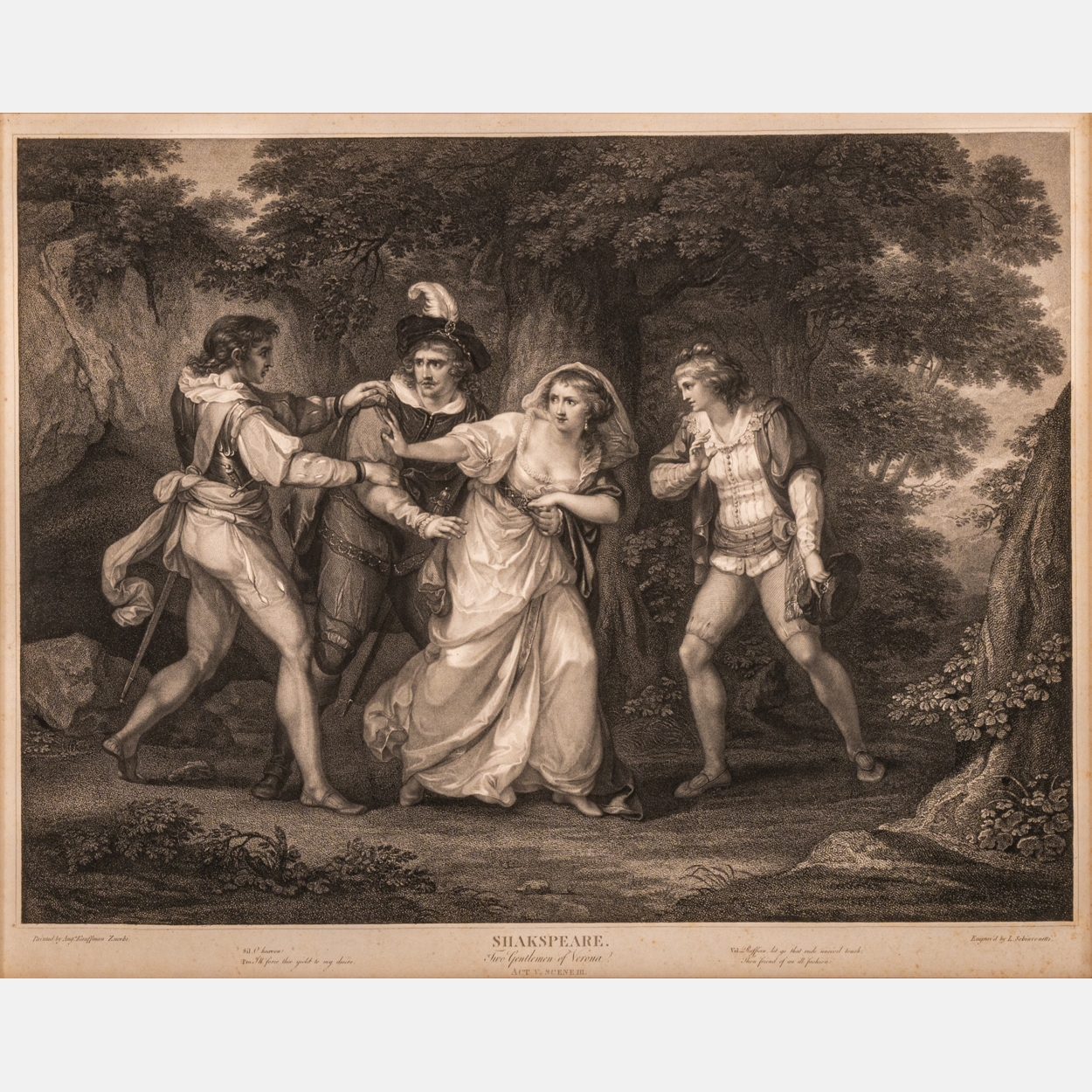 Angelica Kauffmann | Shakespeare, Two Gentleman of Verona, Act V, Scene ...