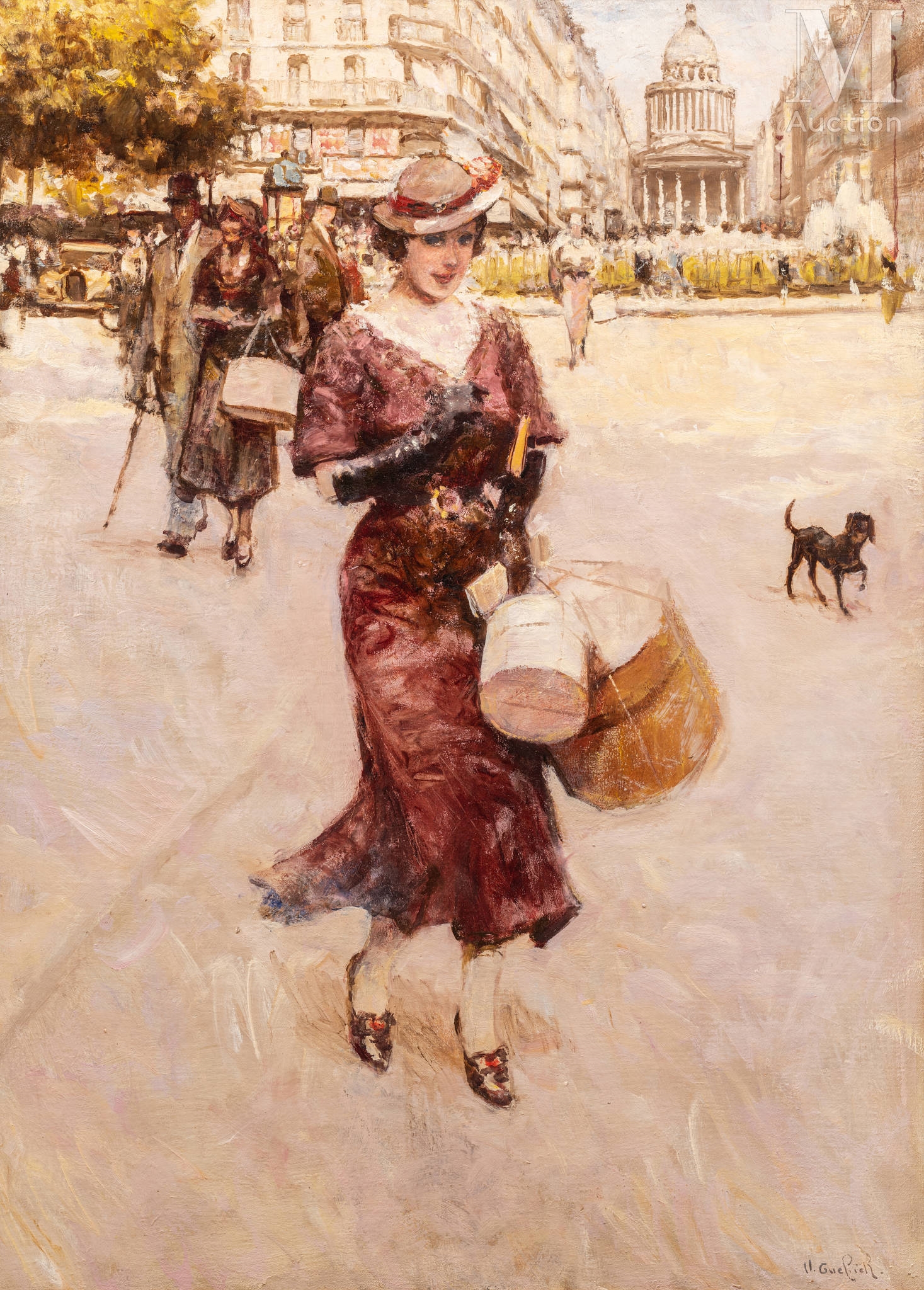 Victor Guerrier | Elégante place du Luxembourg | MutualArt