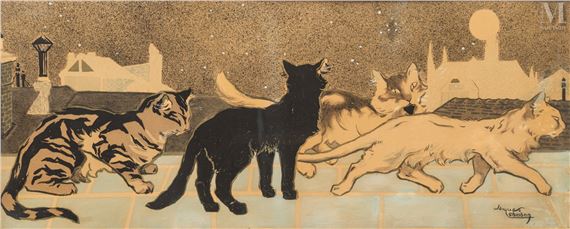 Jacques Nam | Les chats de Montmartre | MutualArt