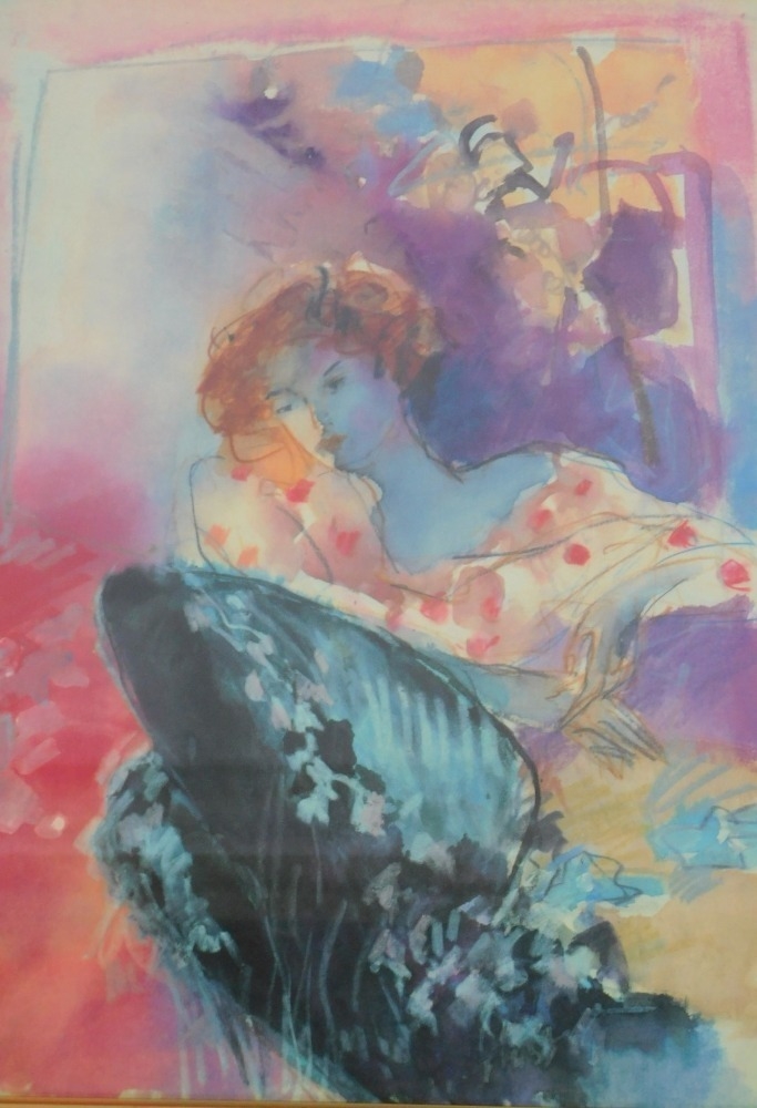 Nitza Flantz | Figure in flowing dress | MutualArt