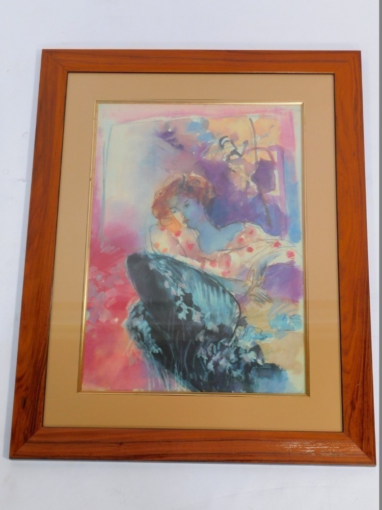 Nitza Flantz | Figure in flowing dress | MutualArt