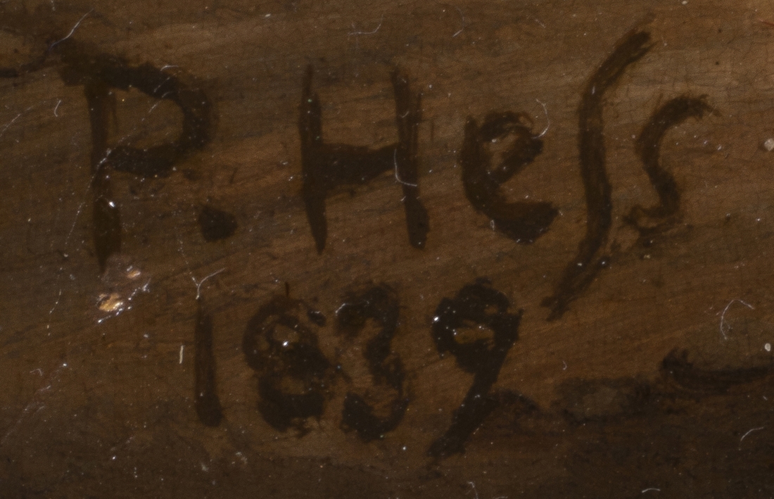 Peter von Hess | In the Courtyard (1839) | MutualArt