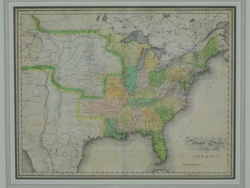 Benjamin Tanner | Map of the United States of America (1822) | MutualArt