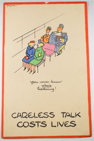 Cyril Kenneth Bird Fougasse | Careless Talk Costs Lives | MutualArt