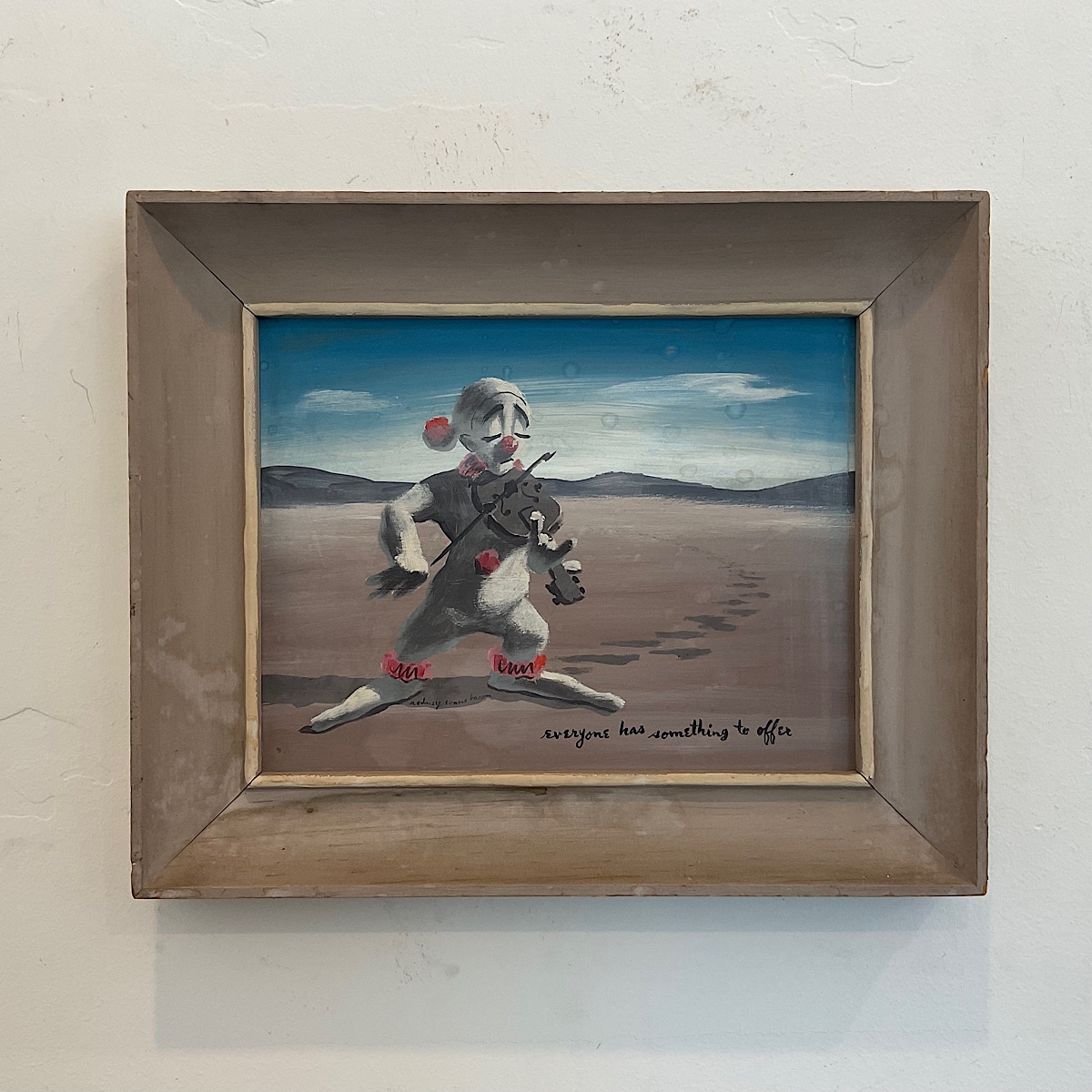 Rodney Evans Bacon | A clown playing a violin | MutualArt