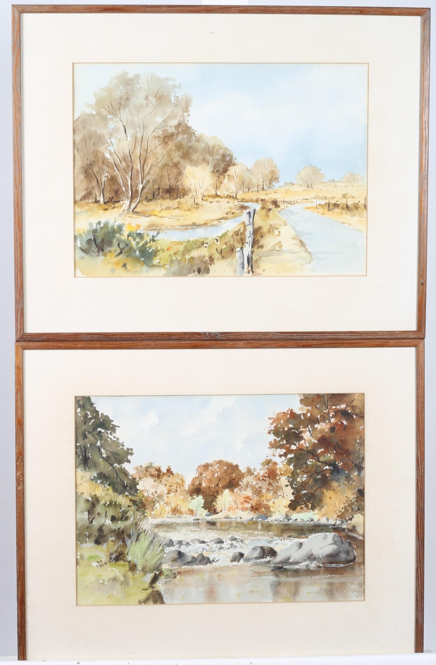 English School | ENGLISH SCHOOL Mountain and River Scenes Watercolours ...