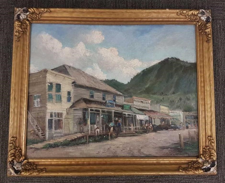 Archie Boyd Teater | Western town | MutualArt