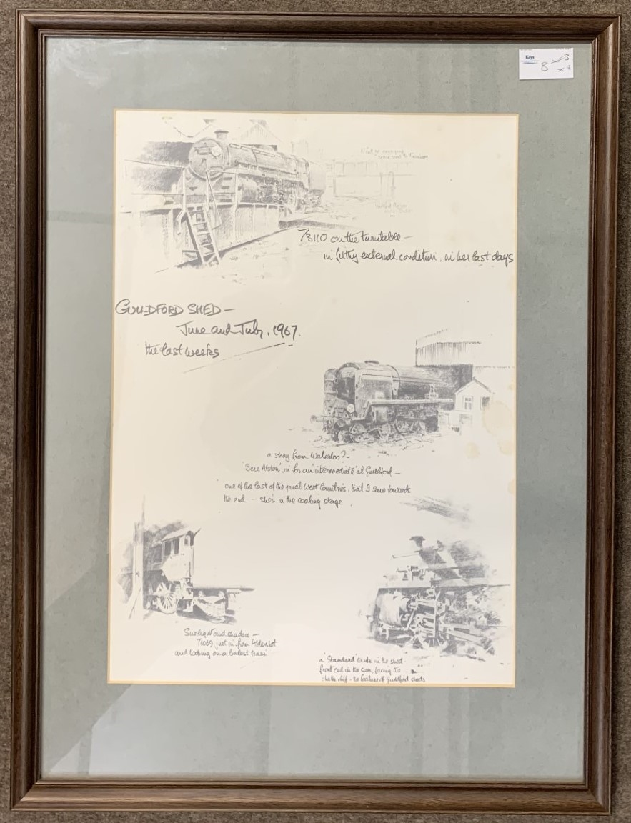 David Shepherd | 'Guildford Steam Shed No.1, No.2 and No.3' | MutualArt