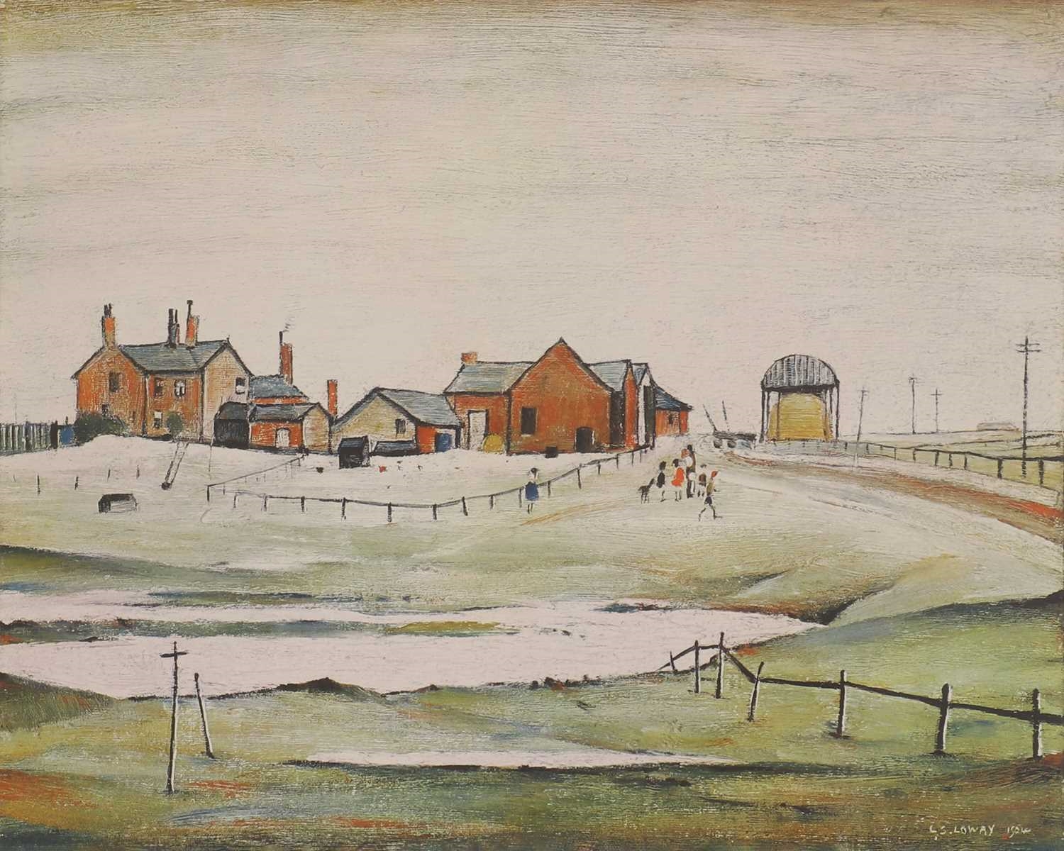 Laurence Stephen Lowry | Landscape with Farm Buildings' (1887) | MutualArt