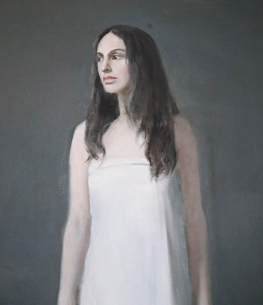 Raymond Han | Portrait of tall brunette | MutualArt