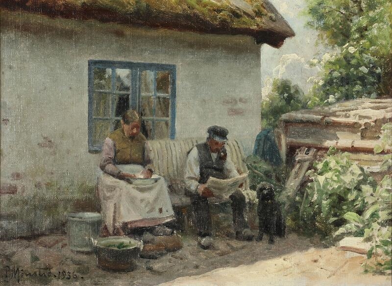 Peder Mork Monsted | Ducks at the water's edge (1937) | MutualArt