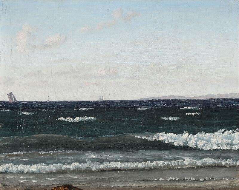 Vilhelm Kyhn | View of Høganæs and Kullen seen from the coast near ...
