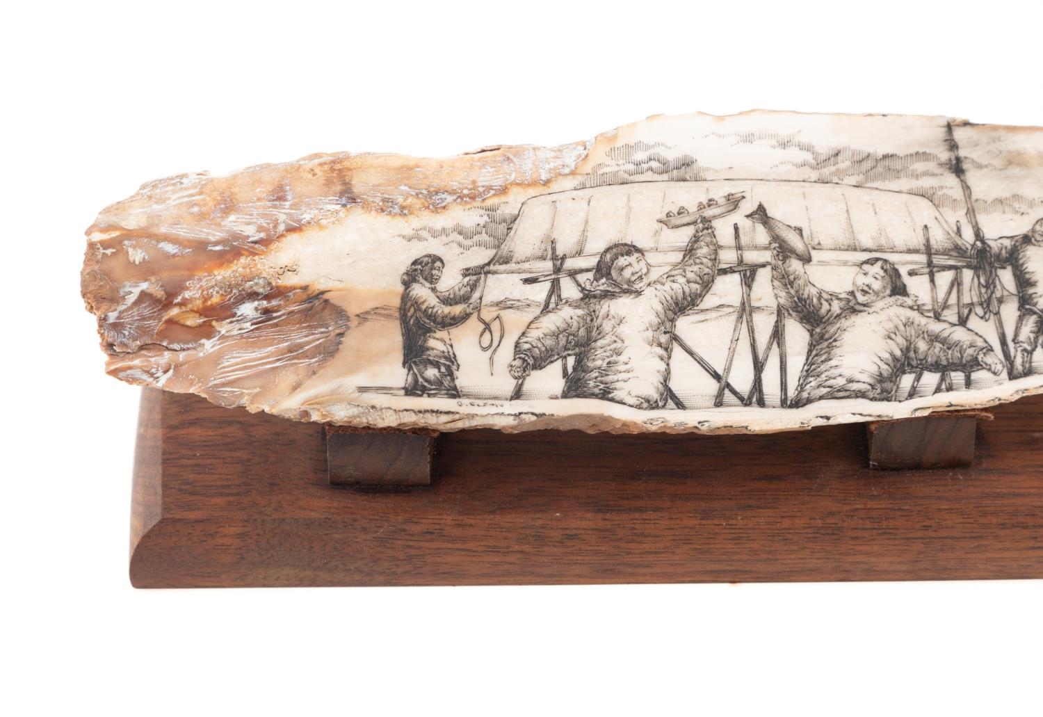 Geoff Olson | FOSSIL WALRUS SCRIMSHAW (1956) | MutualArt