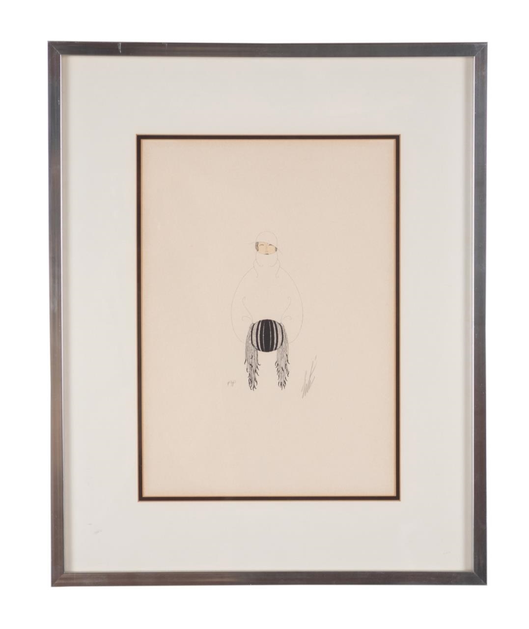 Erté | Lady with Muff | MutualArt