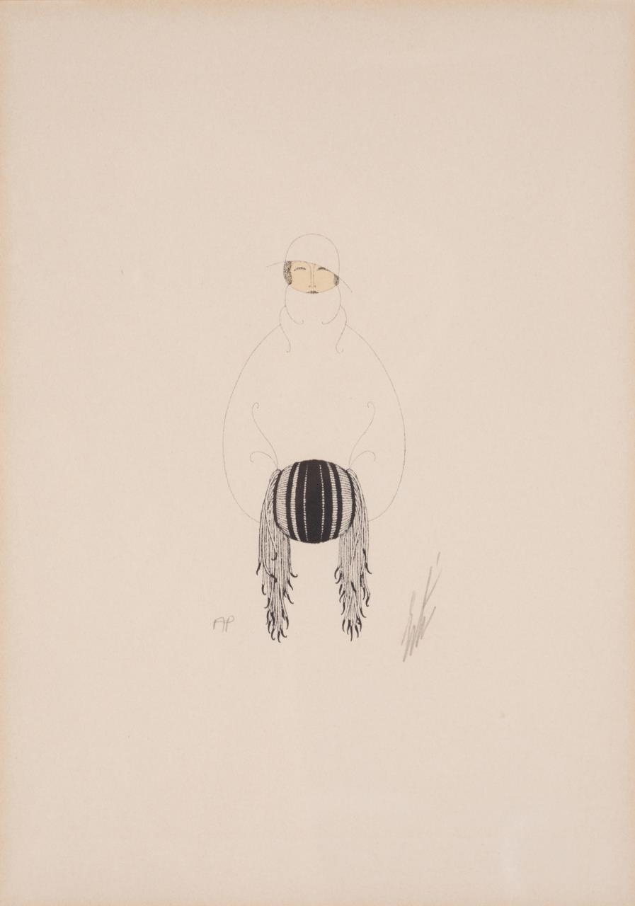 Erté | Lady with Muff | MutualArt