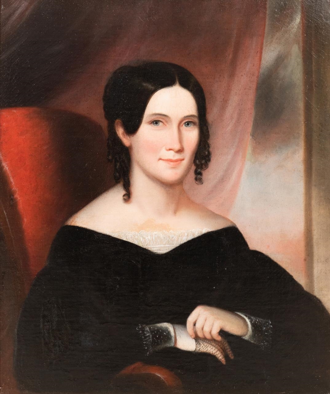 George Esten Cooke | HUSBAND & WIFE OIL PORTRAITS (1842) | MutualArt