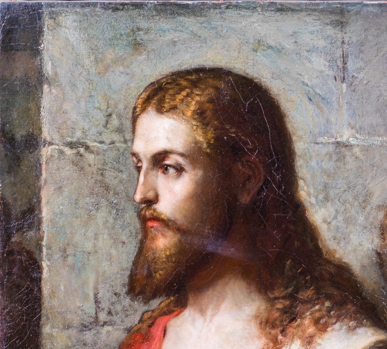 Pre-Raphaelite School | JESUS & ST THOMAS OIL PAINTING (19th Century ...