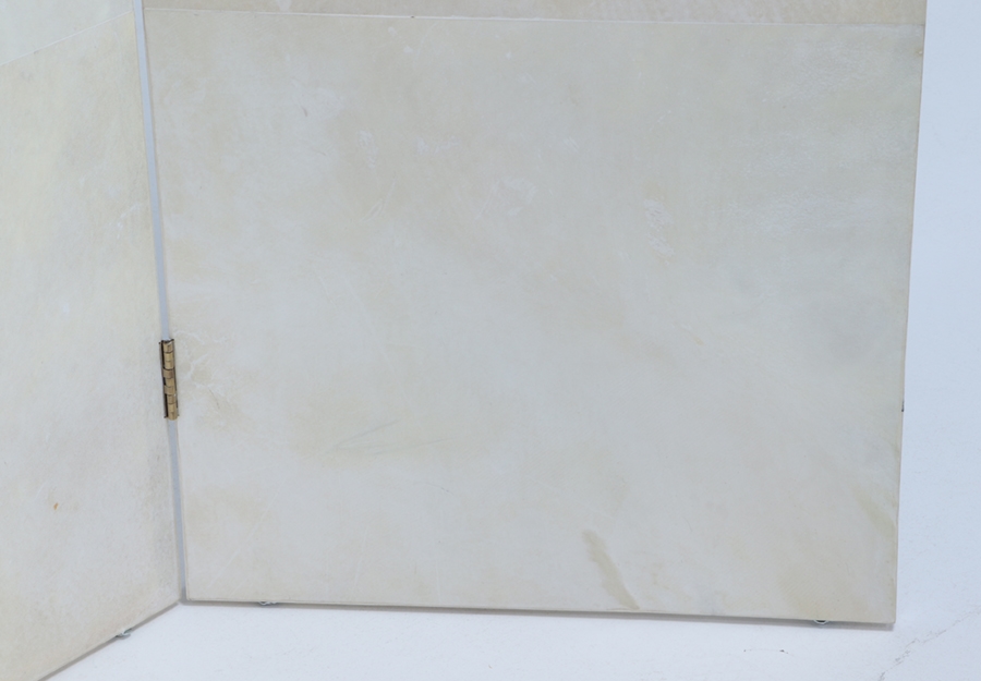 Jean-Michel Frank | A three panel folding parchment screen | MutualArt