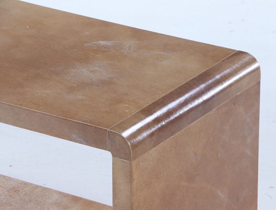 Samuel A. Marx | Parchent covered bench or coffee table | MutualArt