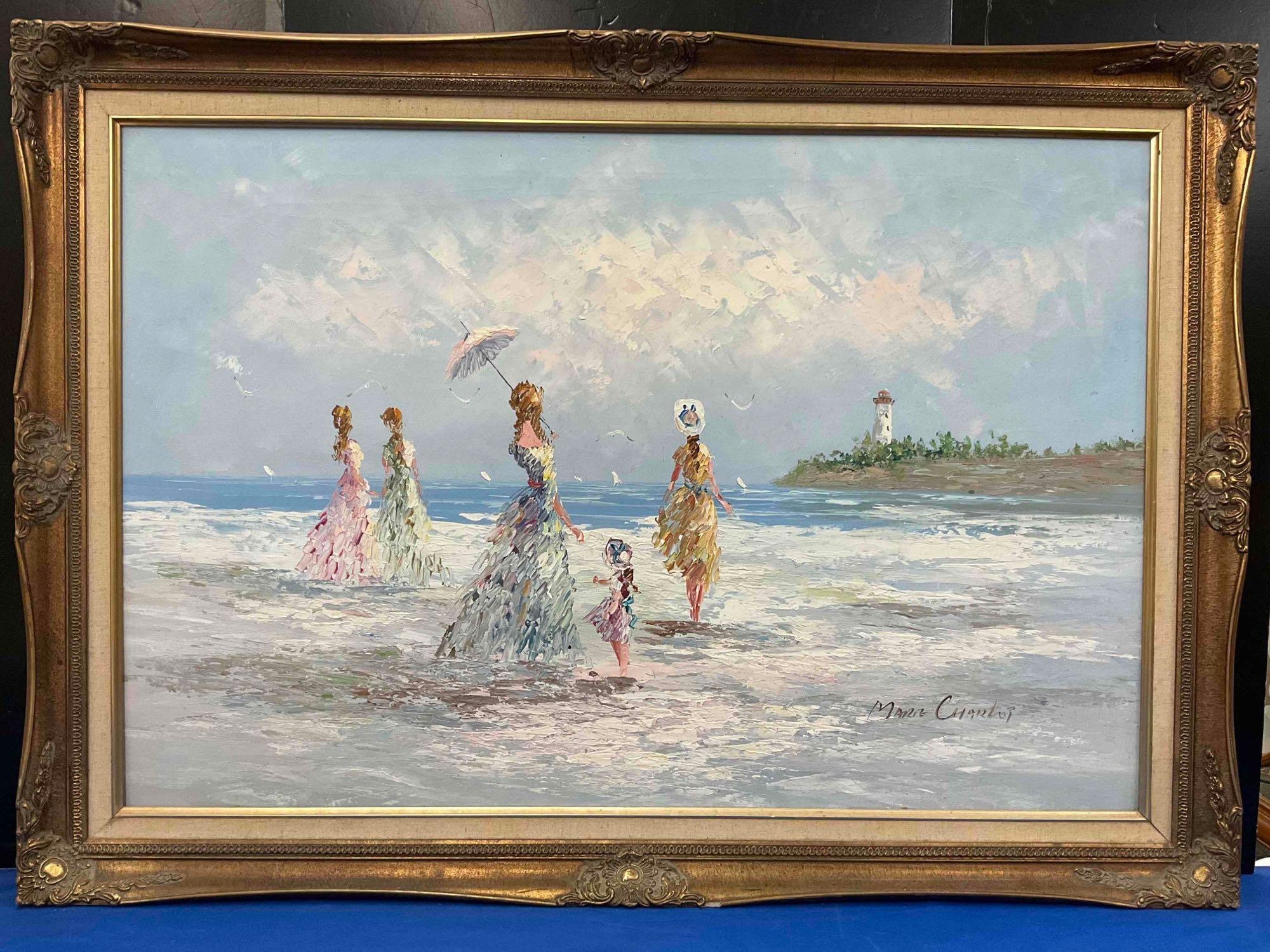 Marie Charlot | Whimsical Beach Scene | MutualArt