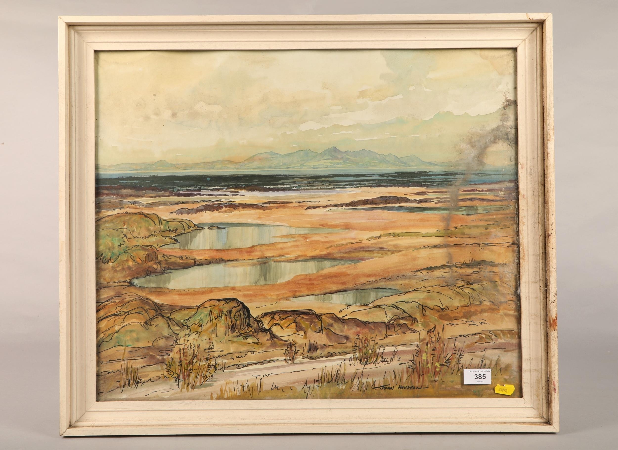 John Houston | Arran watercolour landscape | MutualArt