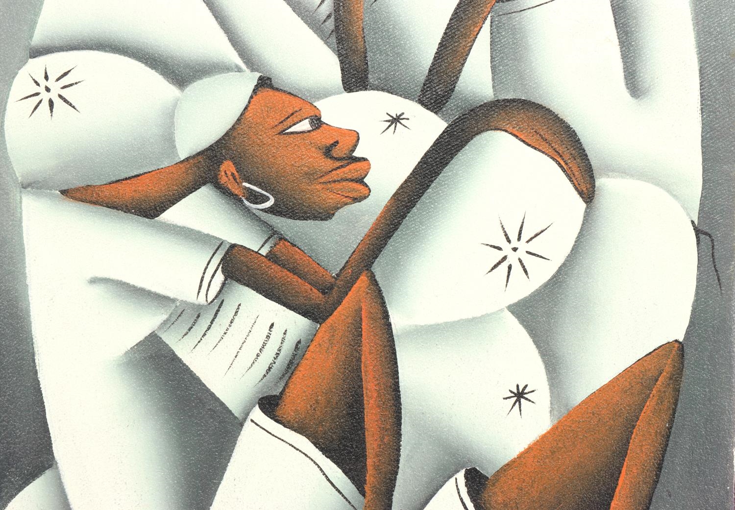 Laurent Casimir | 2 LAURENT CASIMIR HAITIAN FOLK ART PAINTINGS | MutualArt