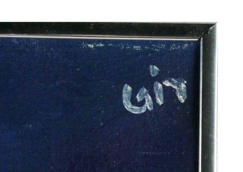 Leo Roth | Horse and figure above houses | MutualArt