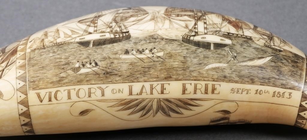 Robert Spring | Scrimshaw Whale Tooth (1813) | MutualArt